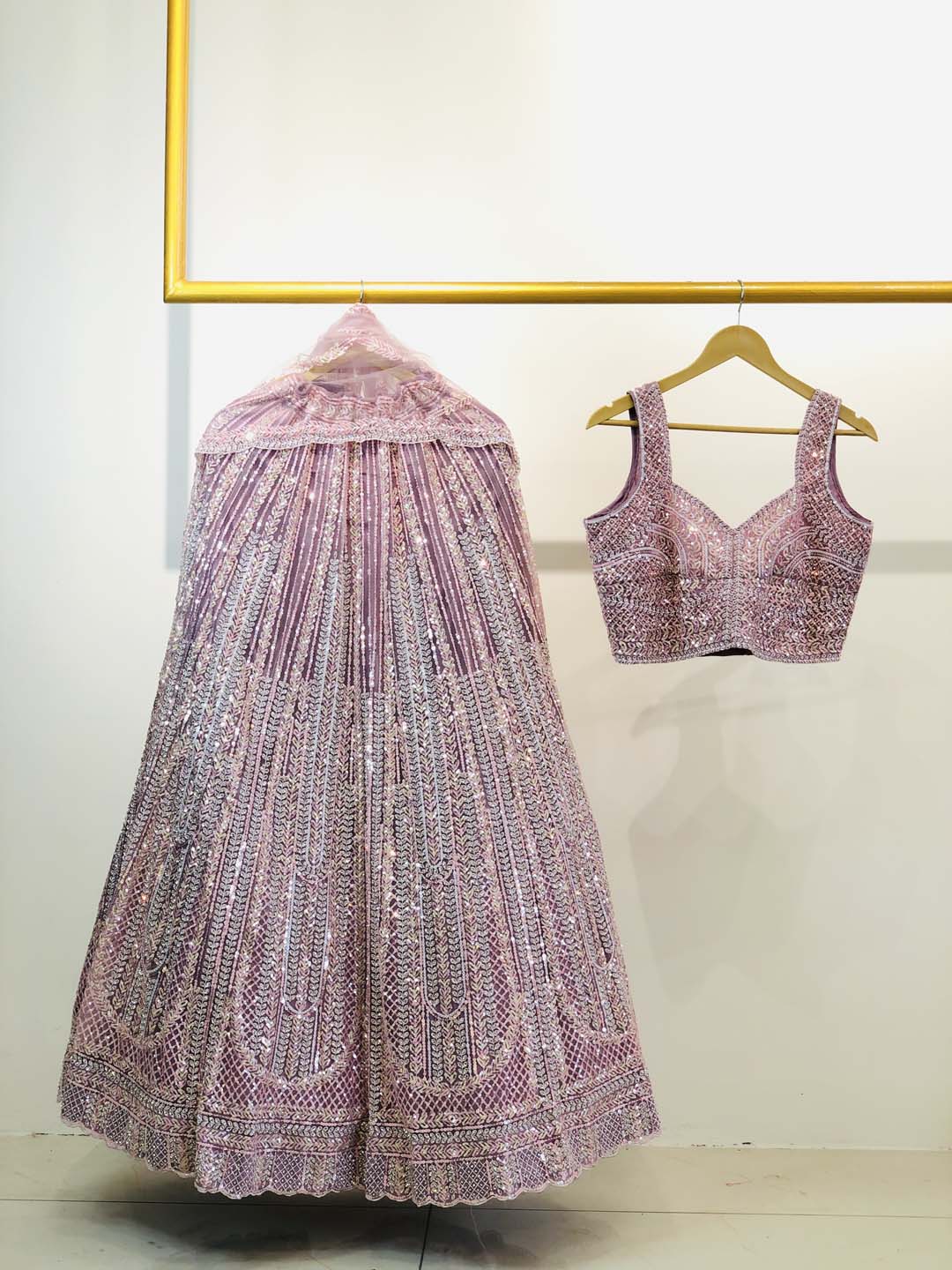 CHERISH LAVENDER LEHENGA – Tazel